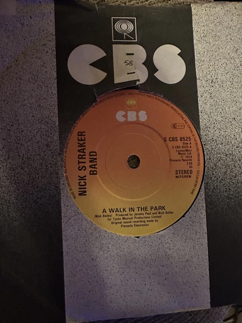 NICK STRAKER BAND-A Walk In The Park (7” Single 1979) EUR 1,16 ...
