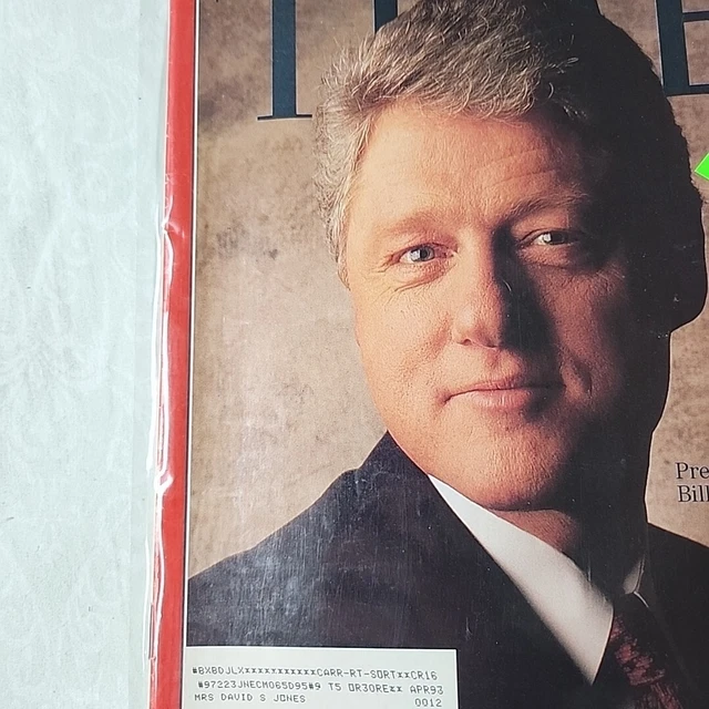 TIME MAGAZINE MAN of The Year January 1993 President Elect Bill Clinton ...