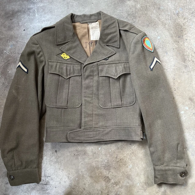 VTG WW2 WOOL field jacket 36R Ike WWII military air usa us £152.82 ...