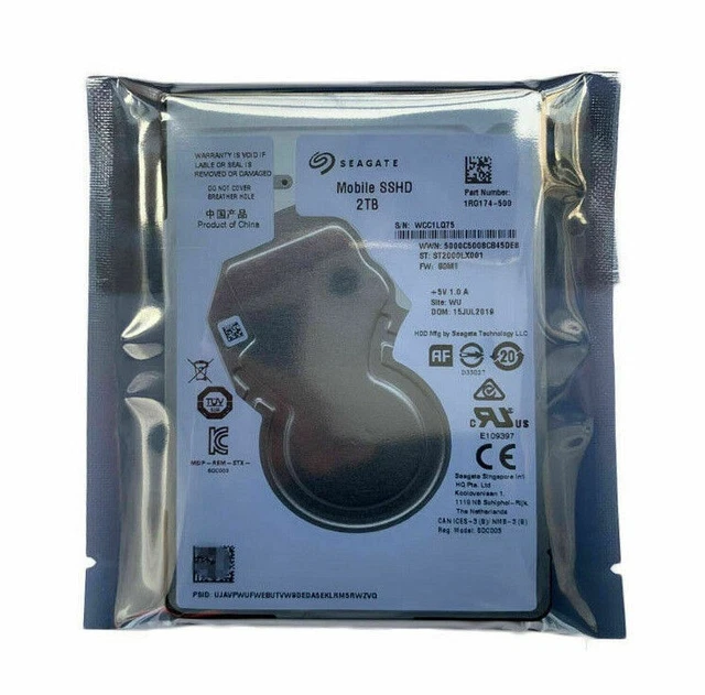 2TB SEAGATE FIRECUDA SSHD 2.5" SATA Solid State Hybrid Drive ...