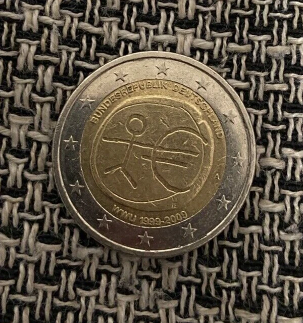 2 EURO MÜNZE Strichmännchen WWU 1999-2009 D Deutschland Sammlerstück EUR 499,99 - PicClick DE