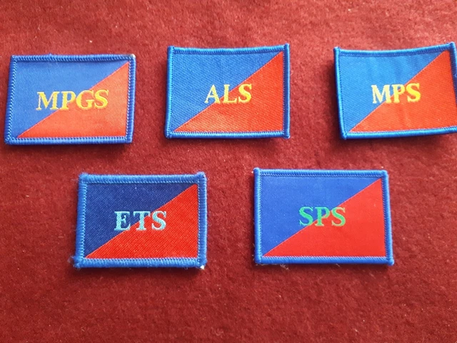 BRITISH ARMY AGC Adjutant General's Corps TRFs set of 5 SPS ETS MPS ...