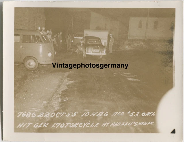 Z3406 FOTO 1955 Bus VW T1 Volkswagen Army Auto US Forces in Germany ...