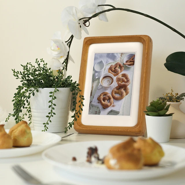 NATURAL WOOD PHOTO Frames Inspired Tabletop Picture Frame with Mat ...
