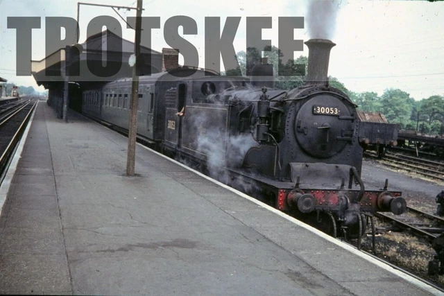 35MM SLIDE BR British Railways Steam Loco 30053 Class M7 Three Bridges ...