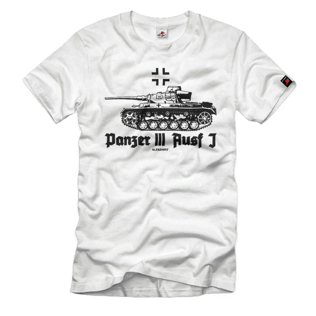 PANZER III AUSF J 3 WW2 Afrika Korps 5cm Panzerkampfwagen T-Shirt#33101 ...