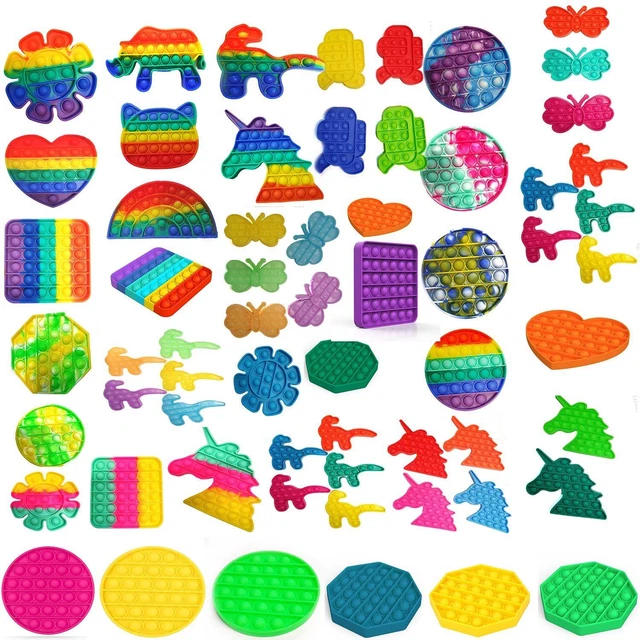 TIK TOK FIDGET Toys Sensoriel Fidget Toys Push Popping Bulle Jouet ...