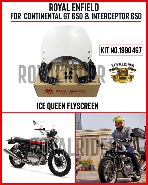 MOUSTIQUAIRE ROYAL ENFIELD Ice Queen pour Continental Gt 650 et Int 650 ...