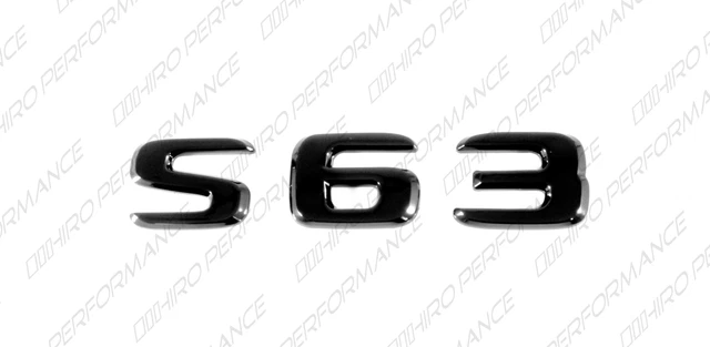 GLOSS BLACK TRUNK Lid Emblem Badge Logo Sticker for Mercedes-Benz S63 ...