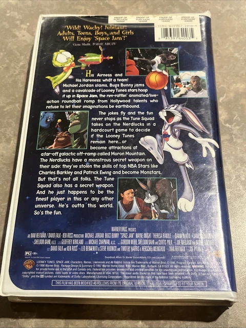 SPACE JAM (VHS, 1997, Clam Shell) ***TESTED*** £3.58 - PicClick UK