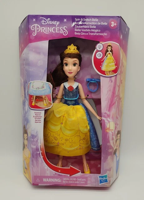 DISNEY PRINCESS SPIN and Switch Belle, Quick Change Fashion Doll $29.99 ...