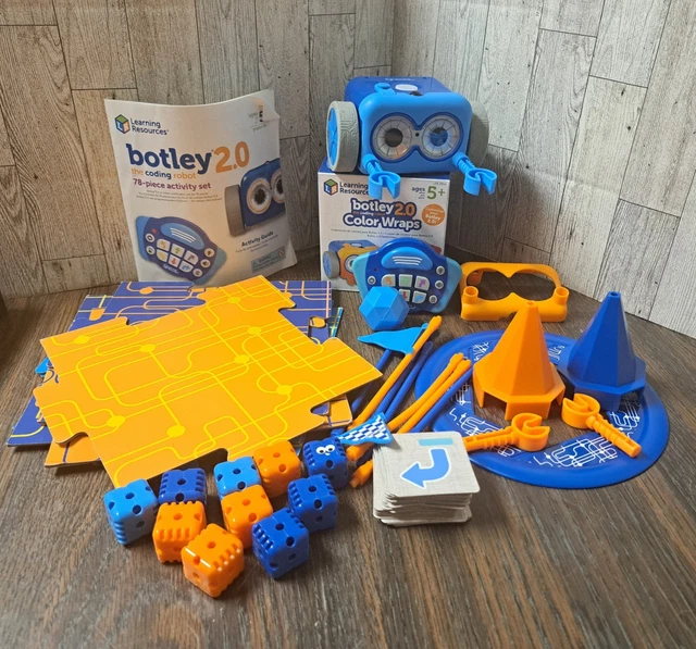 LEARNING RESOURCES BOTLEY 2.0 Children's Coding Robot 78 PieceSet Works! £13.55 - PicClick UK