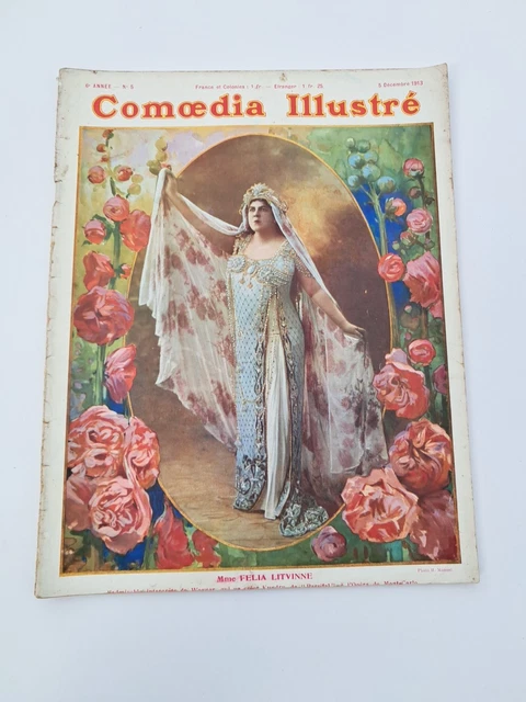 COMOEDIA ILLUSTRÉ 5 du 5 decembre 1913 FELIA LITVINNE EUR 15,00 - PicClick FR