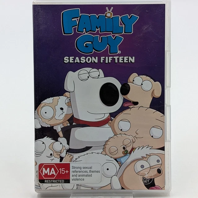 FAMILY GUY SEASON 15 DVD 3 Disc Set Animated Comedy TV Series Region 4 ...