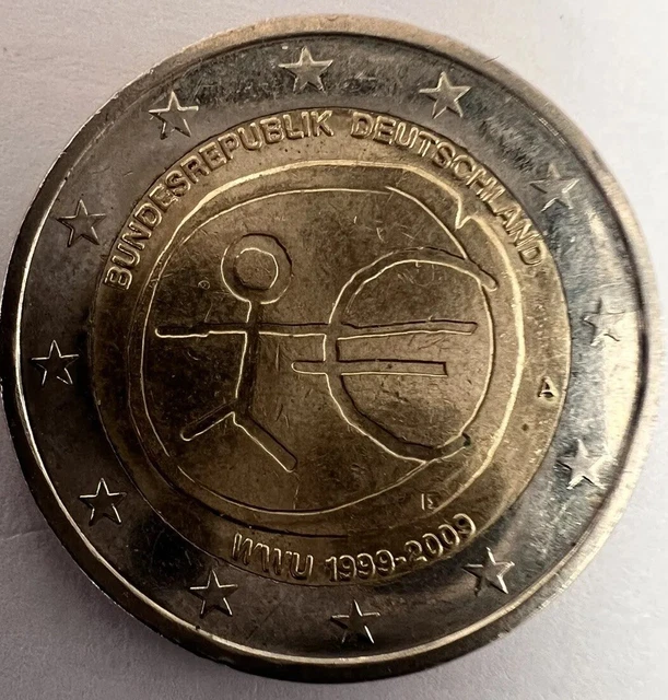 2 EURO MÜNZE Strichmännchen WWU 1999-2009 EUR 500,00 - PicClick DE