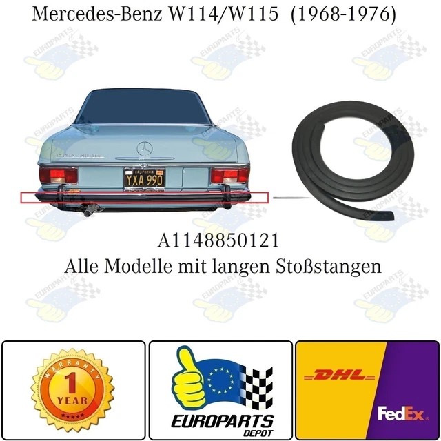 MERCEDES-BENZ W114 W115 rubber seal for the rear bumper A1148850121 £40 ...
