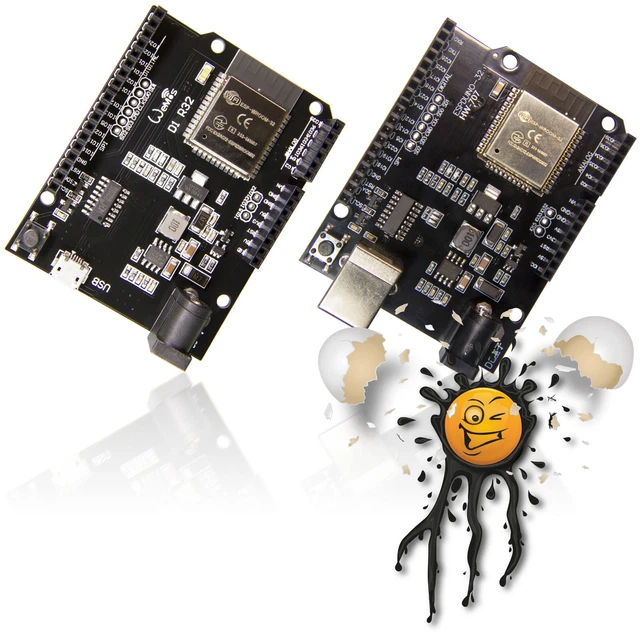 Espduino 32 Esp32 Wemos D1 Uno D1 Wroom32 Usb Ch340 Developer Board 32mb 4mb £10 99 Picclick Uk