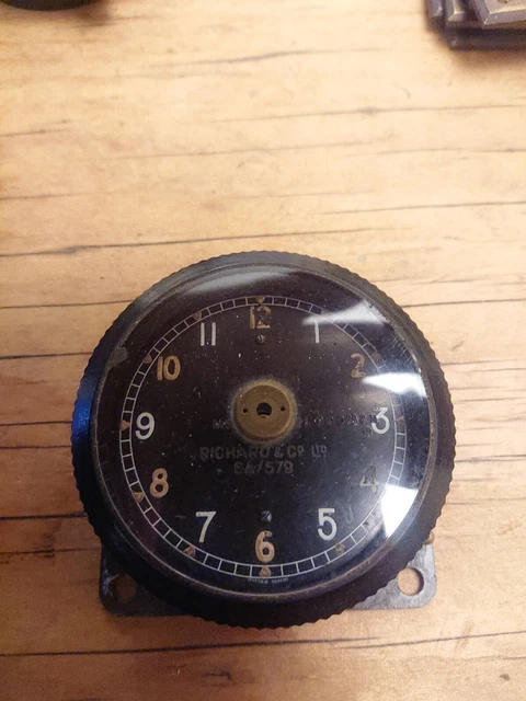 WW2 RAF MKII aircraft cockpit clock 1942. 6A/1002 EUR 131,70 - PicClick IT