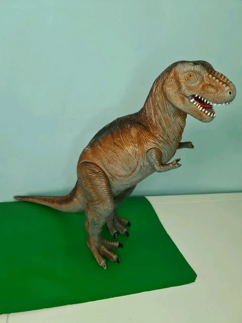 VINTAGE 2000 TM tyrannosaurus Rex Large Toy T-rex 14" Rare Detailed £20 ...