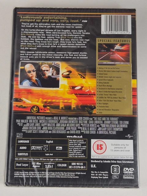 THE FAST AND The Furious DVD Widescreen (New & Sealed) Region 2 £12.63 ...