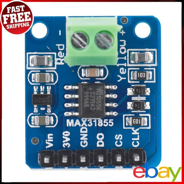 MAX31855 THERMOCOUPLE TEMPERATURE Sensor Module SPI Interface K Type for Arduino £7.79 - PicClick UK