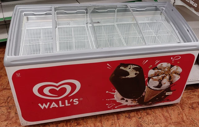 ICE CREAM FREEZER with Walls ice cream decals large double unit. £363. ...