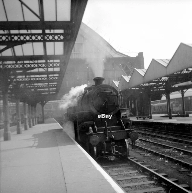 RAILWAY STEAM NEGATIVE Ivatt 4 430xx Manchester Central 1960s ...