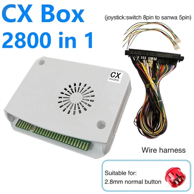 FÜR BOX 2800 in 1 Arcade Joystick Console di Gioco JAMMA Scheda Madre ...