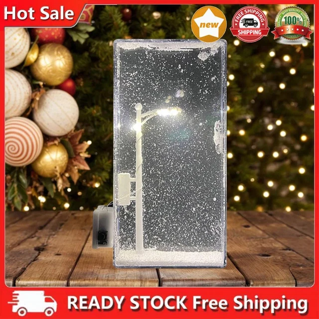 SNOWY LAMP SNOW Scenery Night Light Realistic DIY Snowflake Lamp for ...