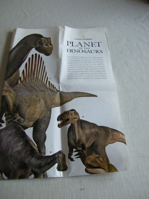 DINOSAURS NATIONAL GEOGRAPHIC Wall Chart - Planet of the Dinosaurs EUR ...
