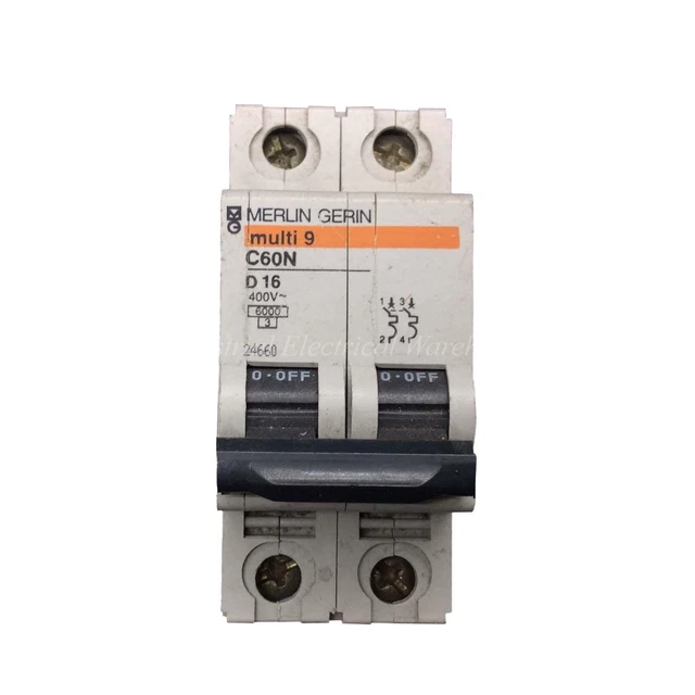 MERLIN GERIN MULTI9 Miniature Circuit Breaker 2P 400V 6KA C60N D16 24660 $382.80 - PicClick AU