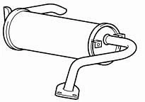 REAR SILENCER BACK Box for Mitsubishi Shogun Pinin GDi 4G93 1.8 (12/99 ...