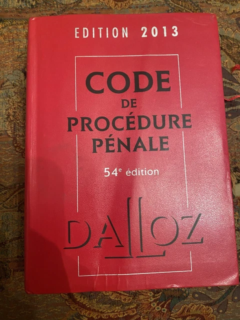 CODE DE PROCÉDURE Pénale 54 éme Édition 2103 Dalloz EUR 8,00 - PicClick FR