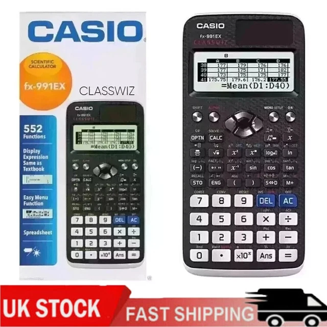 CASIO FX-991EX CLASSWIZ Advanced Engineering Scientific Calculator 552 ...