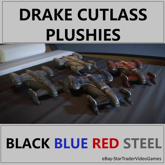 STAR CITIZEN - DRAKE CUTLASS PLUSHIES Black Blue Red Steel EUR 7,80 ...