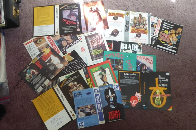 SELECTION OF 14 Original Rare Pre-Cert Video Sleeves, IVER, DERANN,VTC ...