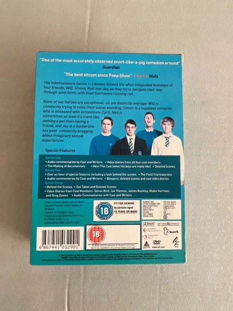 INBETWEENERS - SERIES 1-3 - Complete (DVD, 2010, 5-Disc Set, Box Set ...