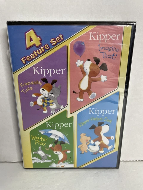 KIPPER 4 FEATURE Set DVD New Friendship Tails Imagine That Water Play ...