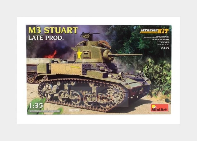 1:35 MINIART TANK M3 Stuart Military Wwii 1945 Kit MA35429 EUR 62,95 ...