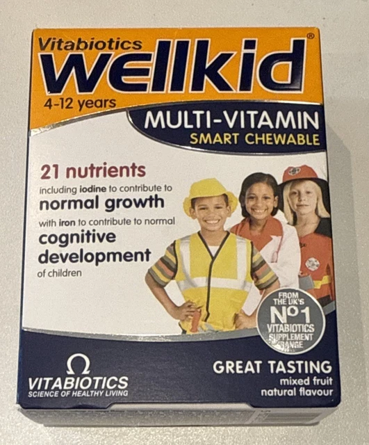 VITABIOTICS WELLKID MULTI-VITAMIN Smart Chewable 30 Tablet £5.86 ...