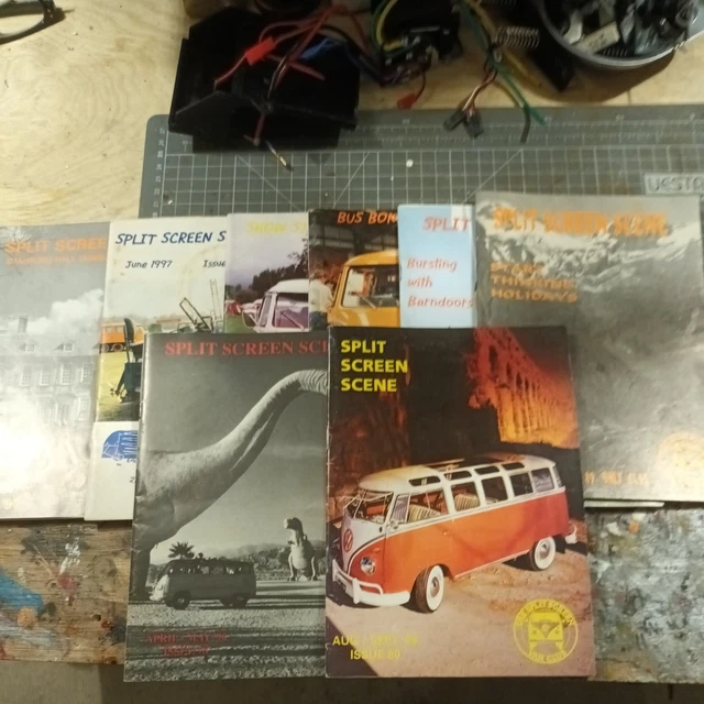 SPLIT SCREEN NEWS/SCENE - VW Camper Owners Magazines bundle X 8 - 1996 ...
