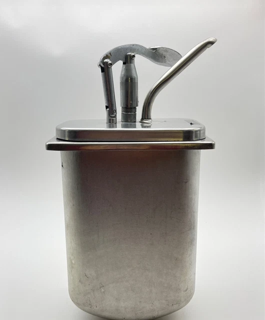 VINTAGE STAINLESS STEEL Soda Fountain Chocolate Syrup Dispenser £112.04 ...