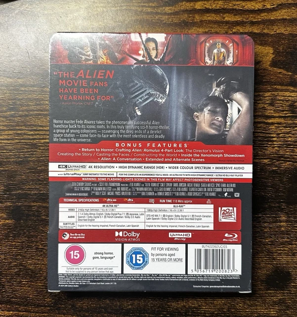 ALIEN ROMULUS 4K UHD Limited Edition Steelbook New & Sealed £52.99 - PicClick UK