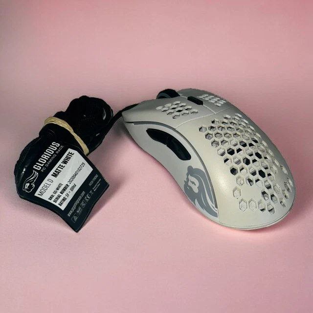 GLORIOUS PC GAMING Race Model D Wired Gaming Mouse - Matte White £34.99 ...
