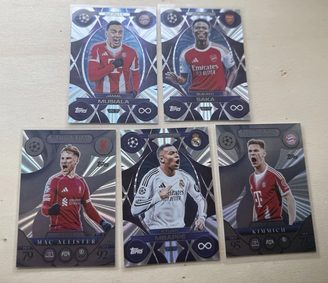 TOPPS MATCH ATTAX UCC 2025/26 Infinity & Platinum Pull Bundle -Mbappe ...