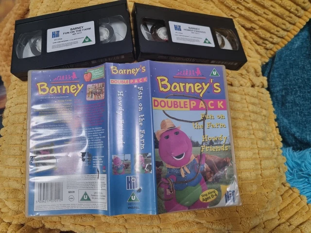 BARNEY - FUN On The Farm / Howdy Friends (VHS, 2001) £10.00 - PicClick UK