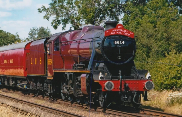 STEAM TRAIN PICTURE Lms Engine Locomotive Photo 8624 Photograph Royal ...