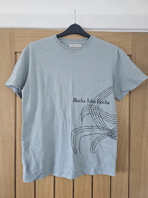 LIGHT BLUE JOHN Rocha Mens T Shirt Size Small £4.36 - PicClick UK