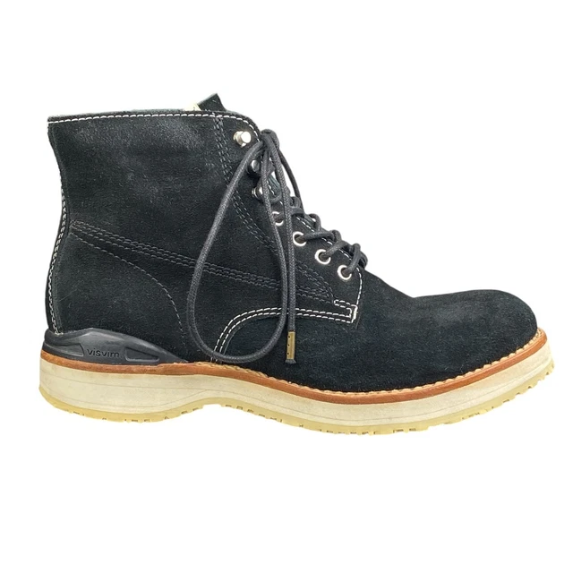 VISVIM VIRGIL MENS Folk Black Suede Lace Up Chukka Boots Size US 9 £369 ...