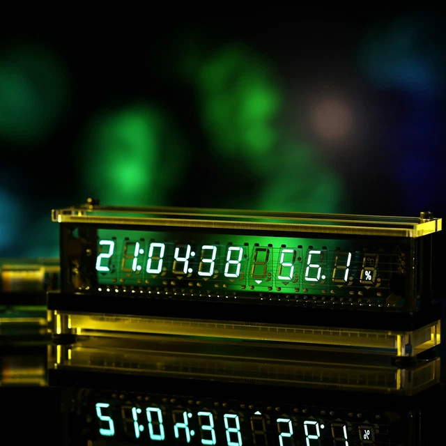 RETRO VFD TUBE Clock Ref Nixie Tube Temperature Large Display Home ...